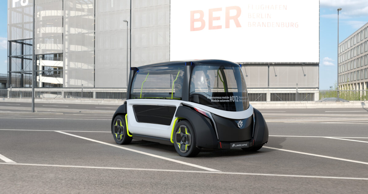 A 3D model of an autonomous electric vehicle, a showcase of our ...